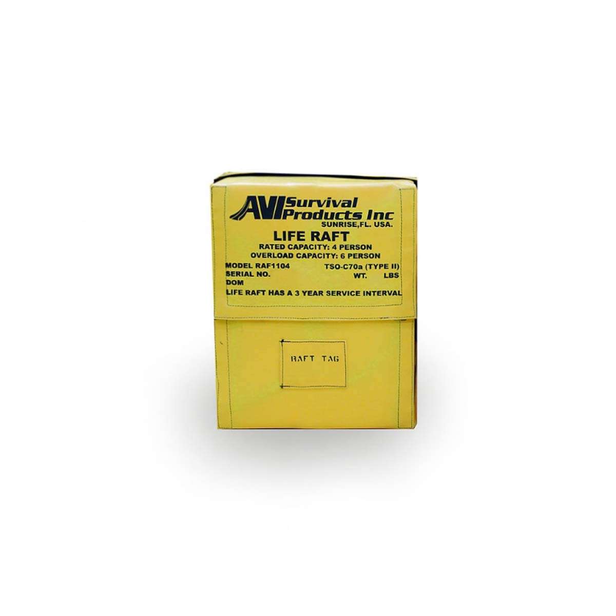 AVI Survival Products - 4 Person, TSO Life Raft with FAR 135 Survival ...